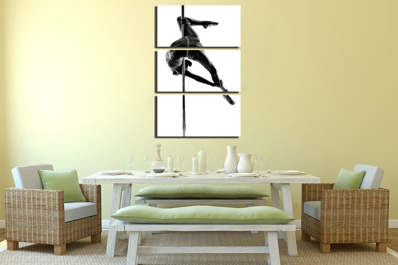Pole Dance Wall Art Canvas Acrobat Decor Striptease Art Pole | Etsy