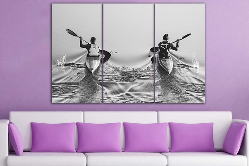 Rowing Wall Art Canvas Sport Décor Rowing Canvas Canoe Print - Etsy