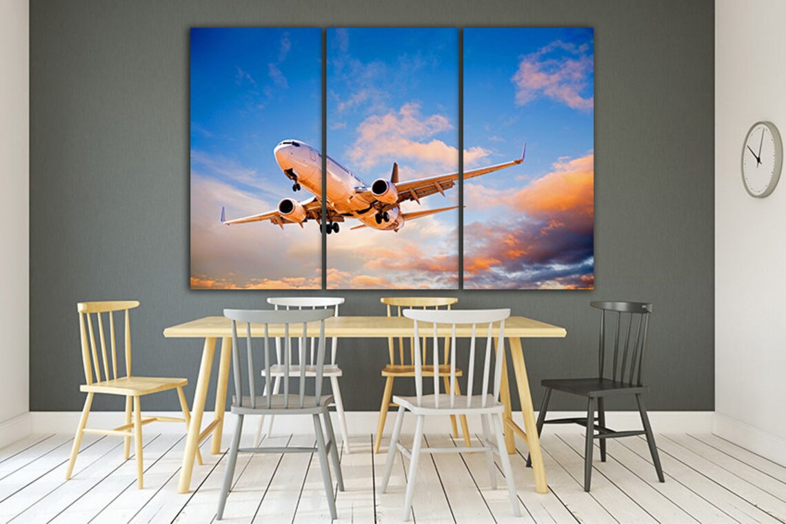 Wall Art Canvas Plane Canvas Aircraft Wall Décor Mechanism - Etsy
