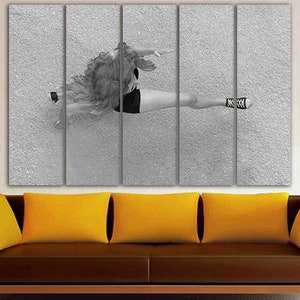Female Runner Canvas Motivation Print Runner Wall Art Fitness Décor ...