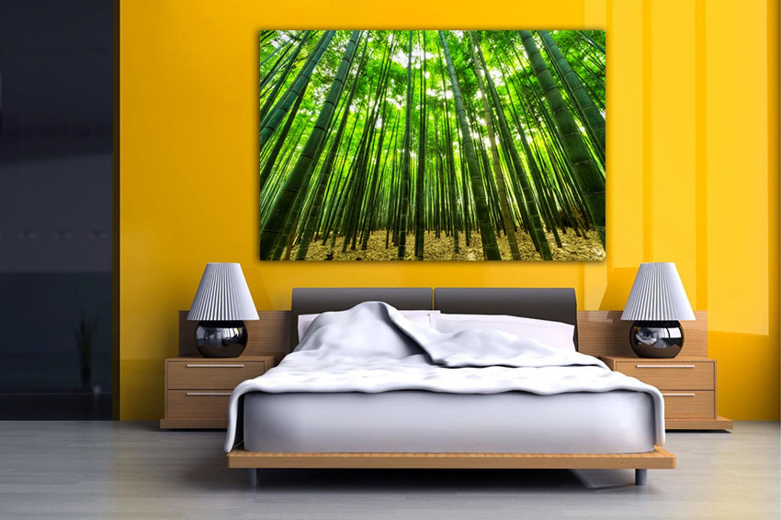 Bamboo Forest Bamboo Trees Bamboo Canvas Bamboo Print Trees in - Etsy