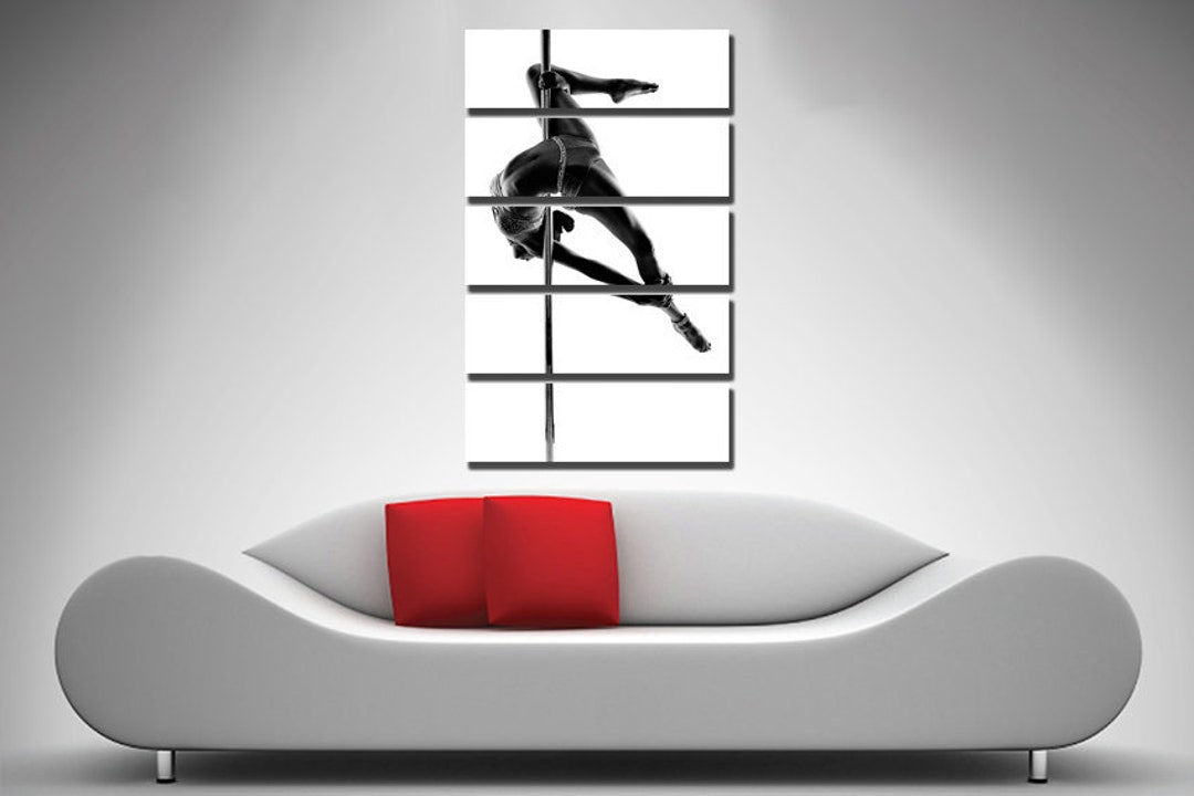 Pole Dance Wall Art Canvas Acrobat Decor Striptease Art Pole - Etsy