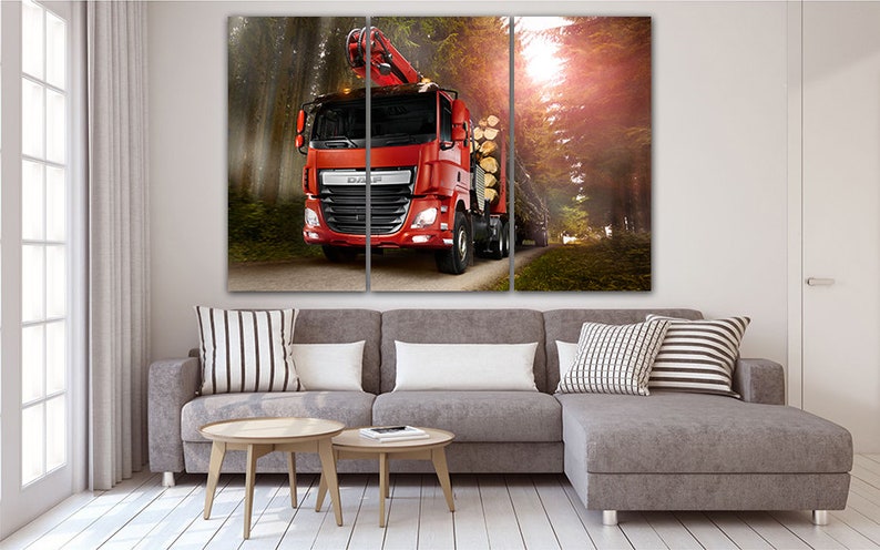 Wall art canvas Truck canvas DAF Truck wall décor Truck print | Etsy