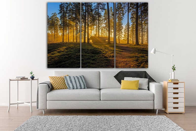 Wall Art Canvas Tree Canvas Forest Print Trees Wall Art - Etsy