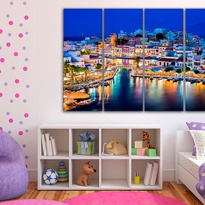 Greece Wall Art Crete Greece Greek Art Greece Canvas Art Island Photo ...