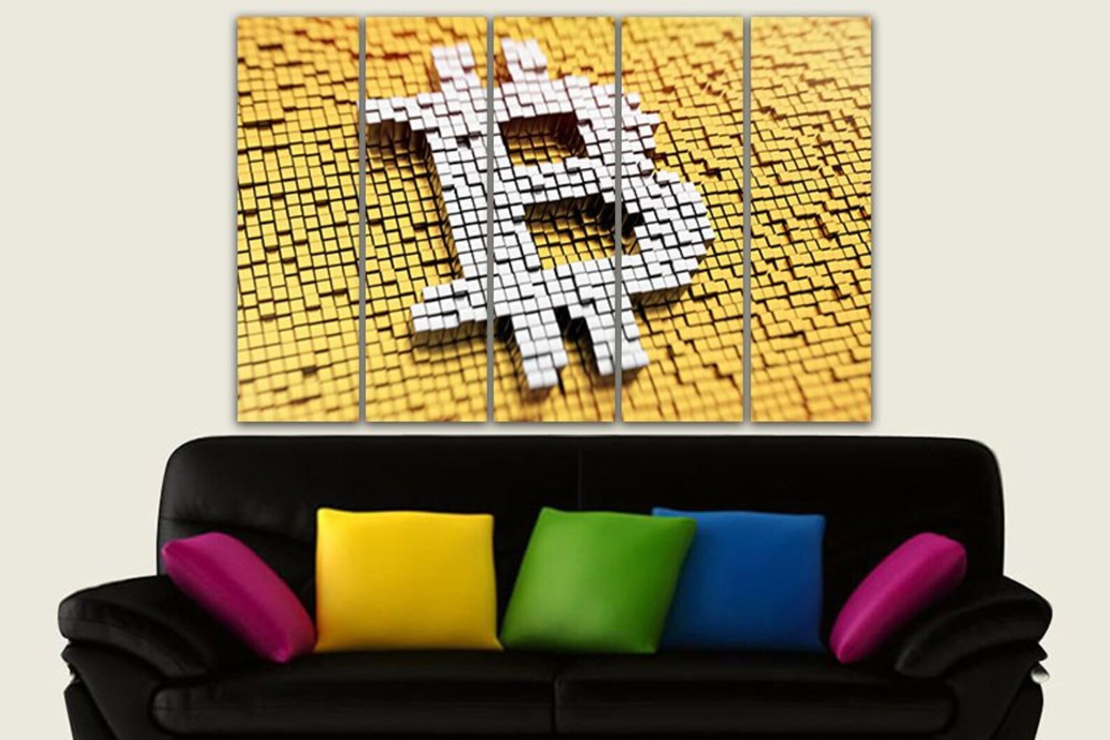 Bitcoin Print Bitcoin Canvas Finance Art Cryptocurrency - Etsy