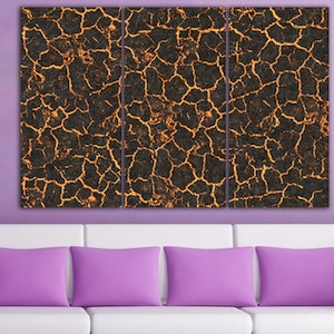 Lava Canvas Abstract Wall Art Lava Decor Abstraction Print Abstract ...