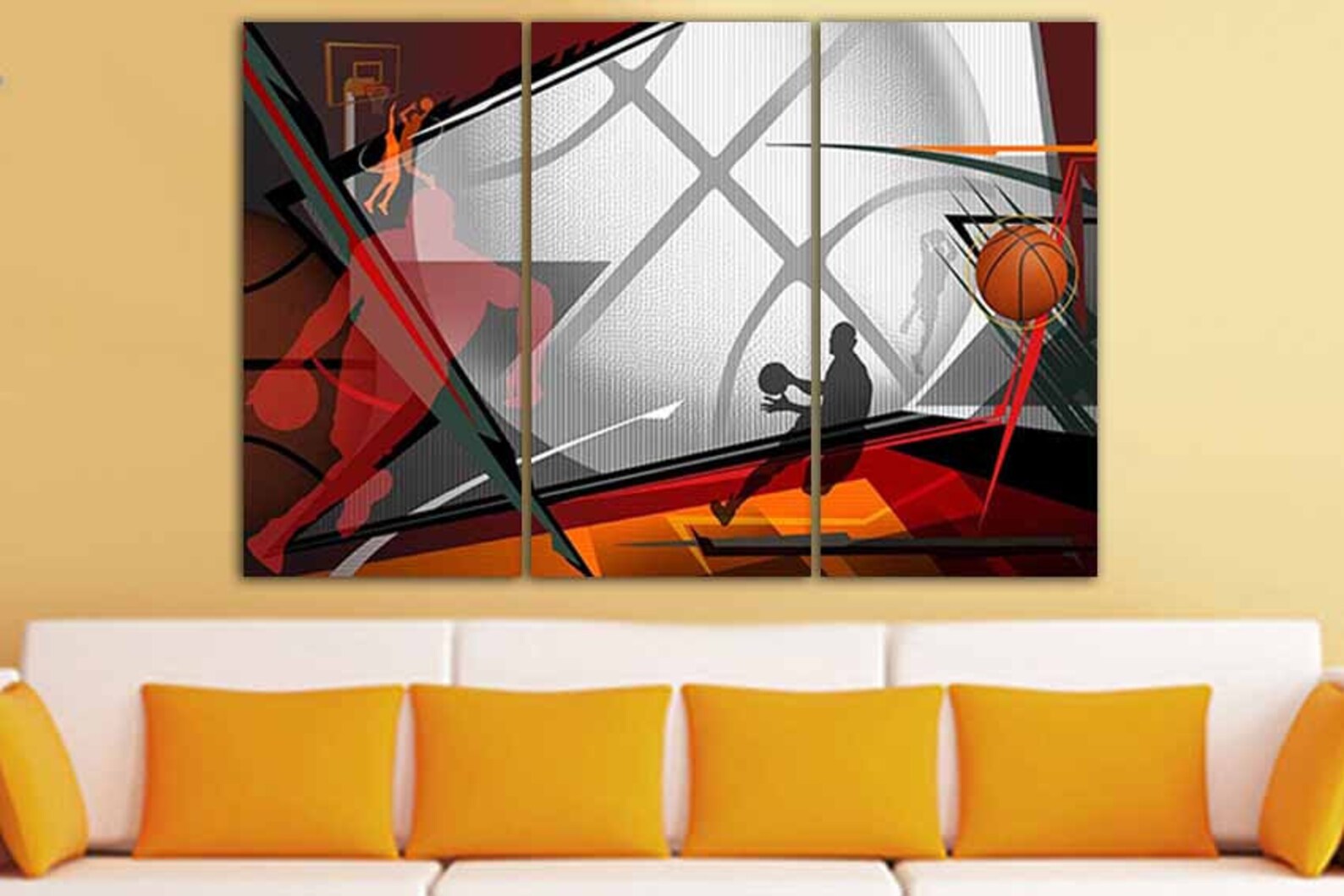 Basketball Canvas Basketball Print Basketball Wall Art Sport | Etsy