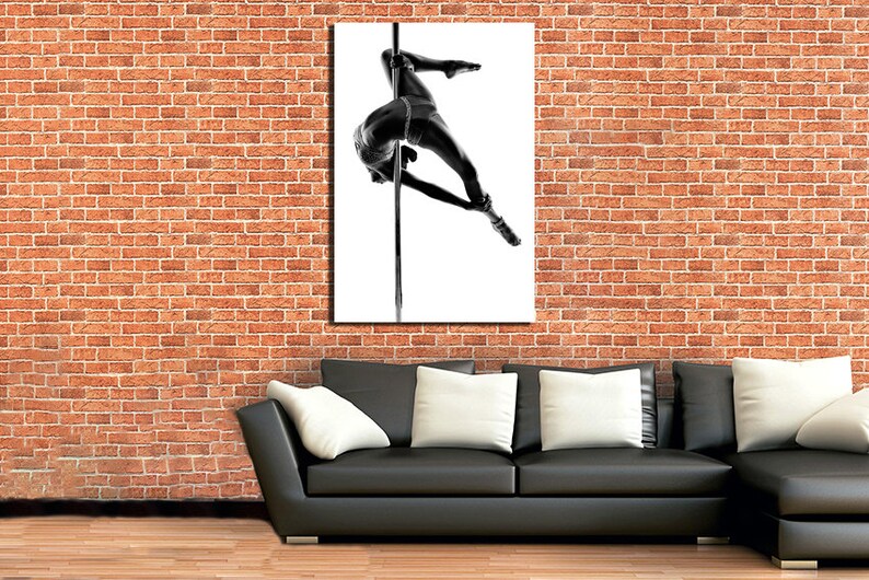 Pole Dance Wall Art Canvas Acrobat Decor Striptease Art Pole | Etsy