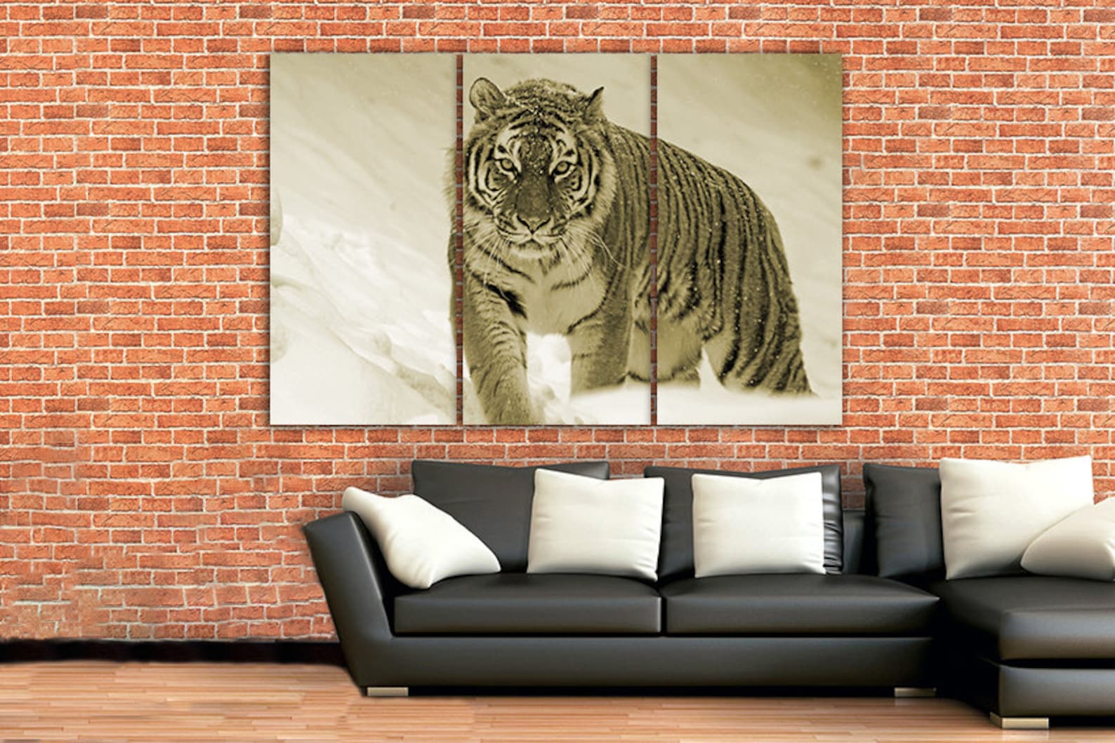 Tiger Canvas Tiger Wall Art Tiger Print Animal Decor Tiger - Etsy