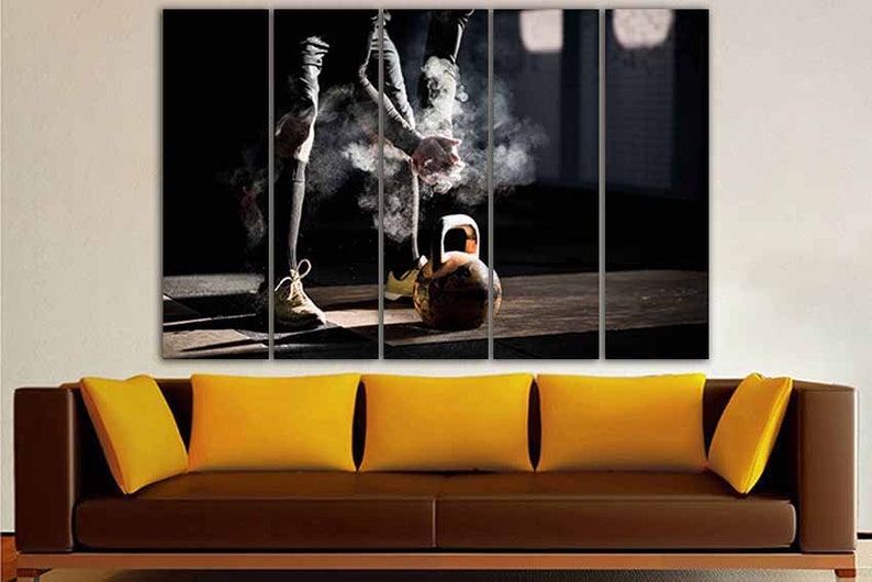 Bodybuilding Canvas Body Building Art Metal Lifting Muscles - Etsy