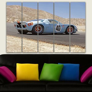 Panel Wall Art Car Canvas Transport Wall Print Sport Car Wall Décor ...