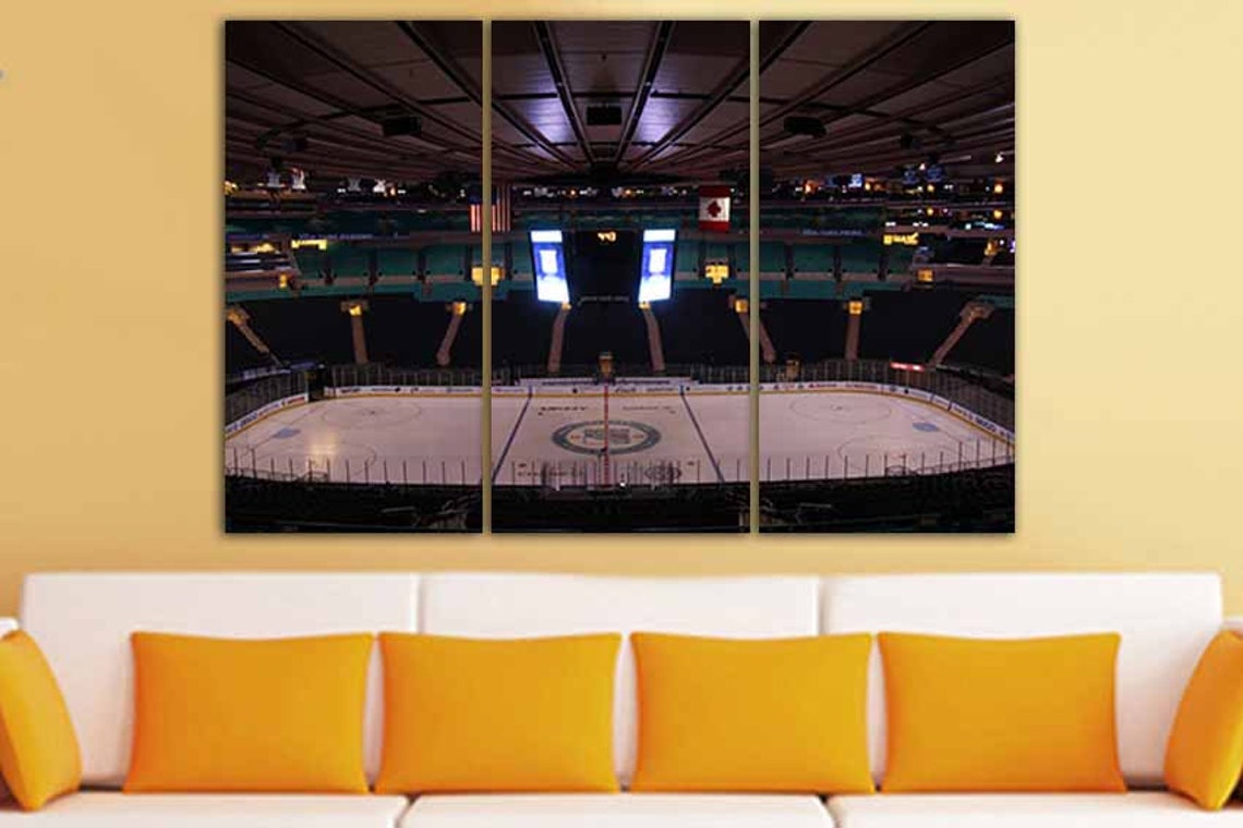 Ice Rink Panel Art Hockey Arena Hockey Canvas Rink Print Rink | Etsy