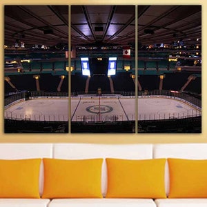 Ice Rink Panel Art Hockey Arena Hockey Canvas Rink Print Rink Art Sport ...