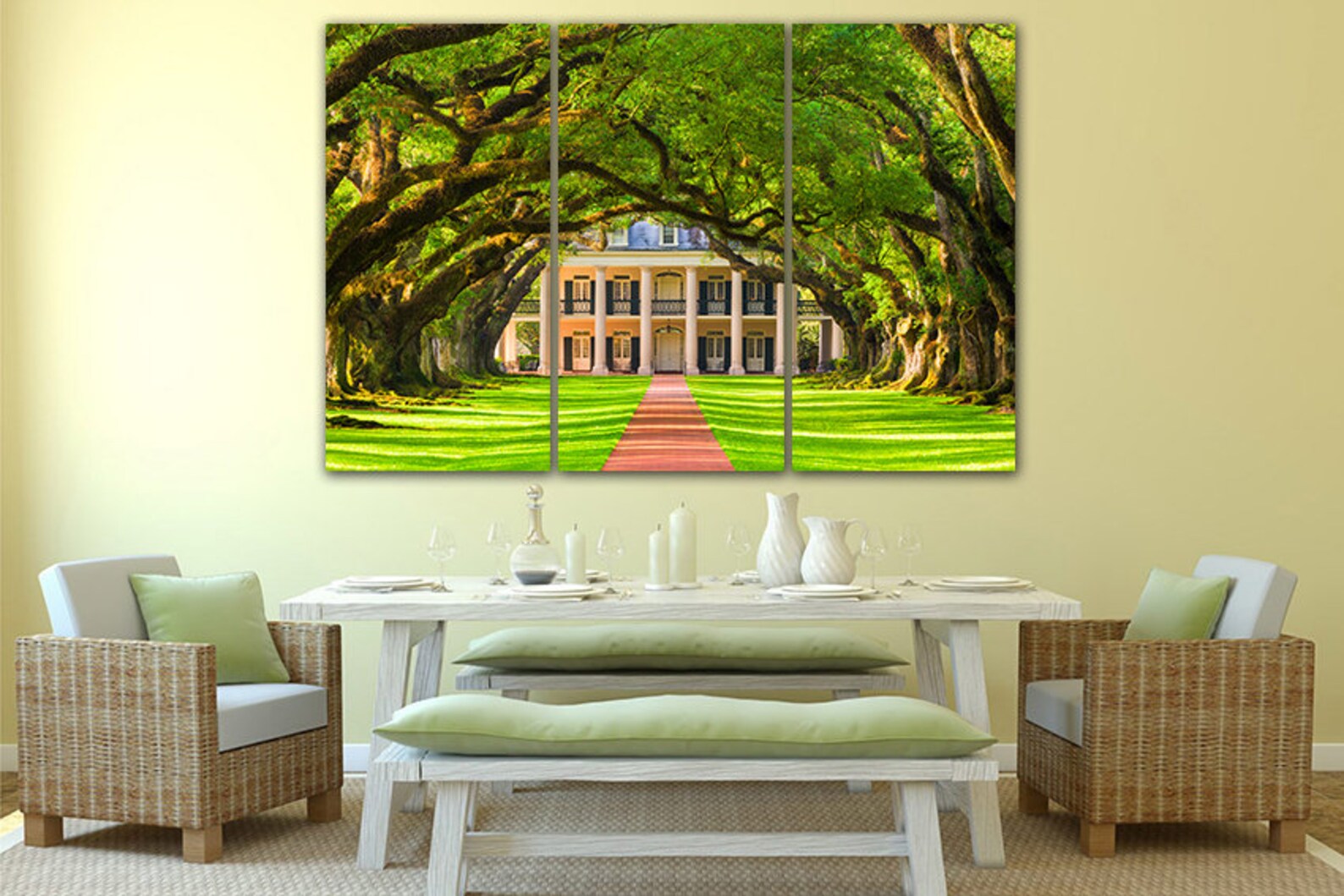 Oak Trees Canvas Oak Trees Print Oak Wall Art Oak Poster Oak | Etsy