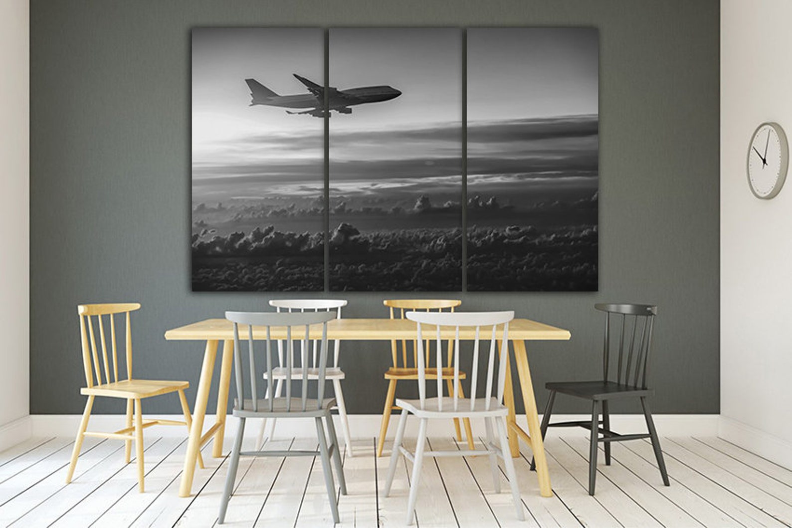 Panel Canvas Airplane Canvas Plane Wall Décor Mechanism Decor | Etsy