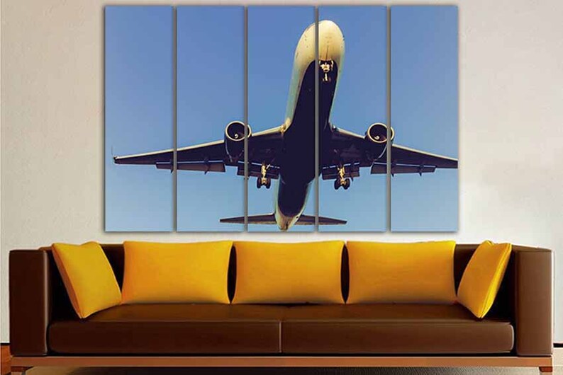 Panel Art Airplane Plane Canvas Art Aircraft Home Print | Etsy