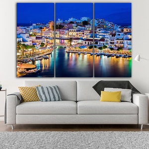 Greece Wall Art Crete Greece Greek Art Greece Canvas Art Island Photo ...