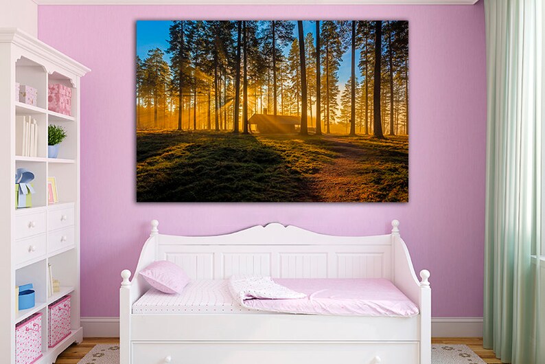 Wall Art Canvas Tree Canvas Forest Print Trees Wall Art - Etsy