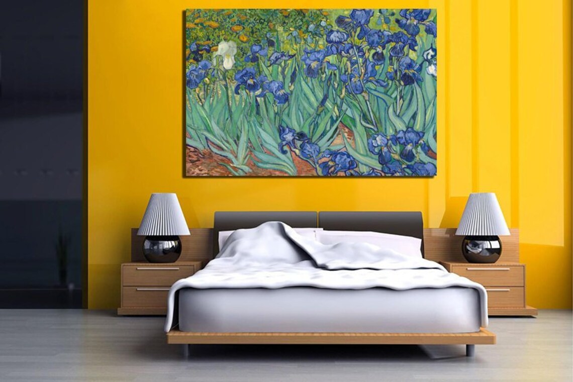 Irises Van Gogh Canvas Irises Art Prints Irises Decor Iris - Etsy