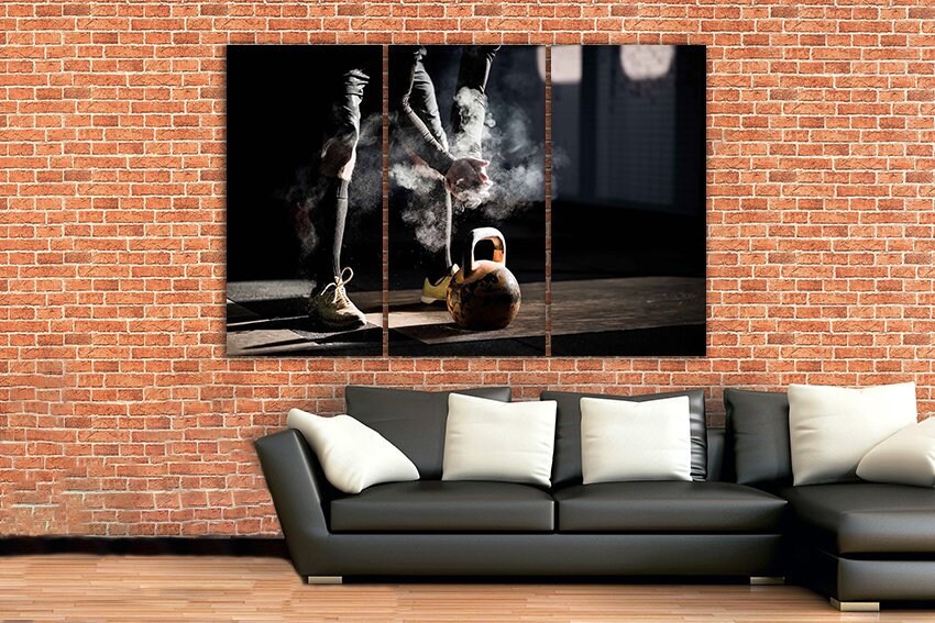 Bodybuilding Canvas Body Building Art Metal Lifting Muscles - Etsy