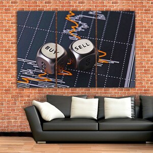 Trading Canvas Trading Print Stock Market Trading Wall Décor Stock ...