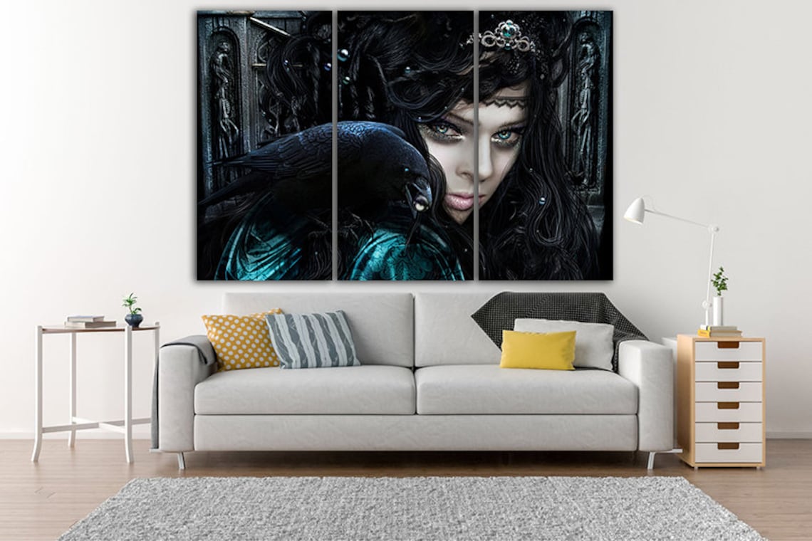 Vampire Print Vampire Canvas Gothic Vampire Gothic Art Print | Etsy