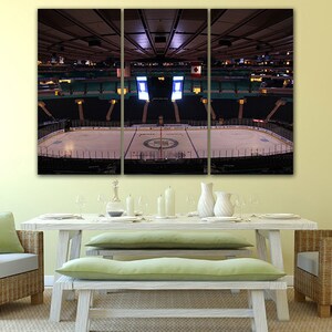 Ice Rink Panel Art Hockey Arena Hockey Canvas Rink Print Rink Art Sport ...
