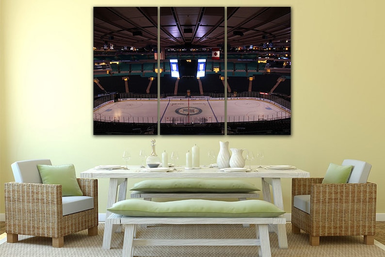 Ice Rink Panel Art Hockey Arena Hockey Canvas Rink Print Rink - Etsy