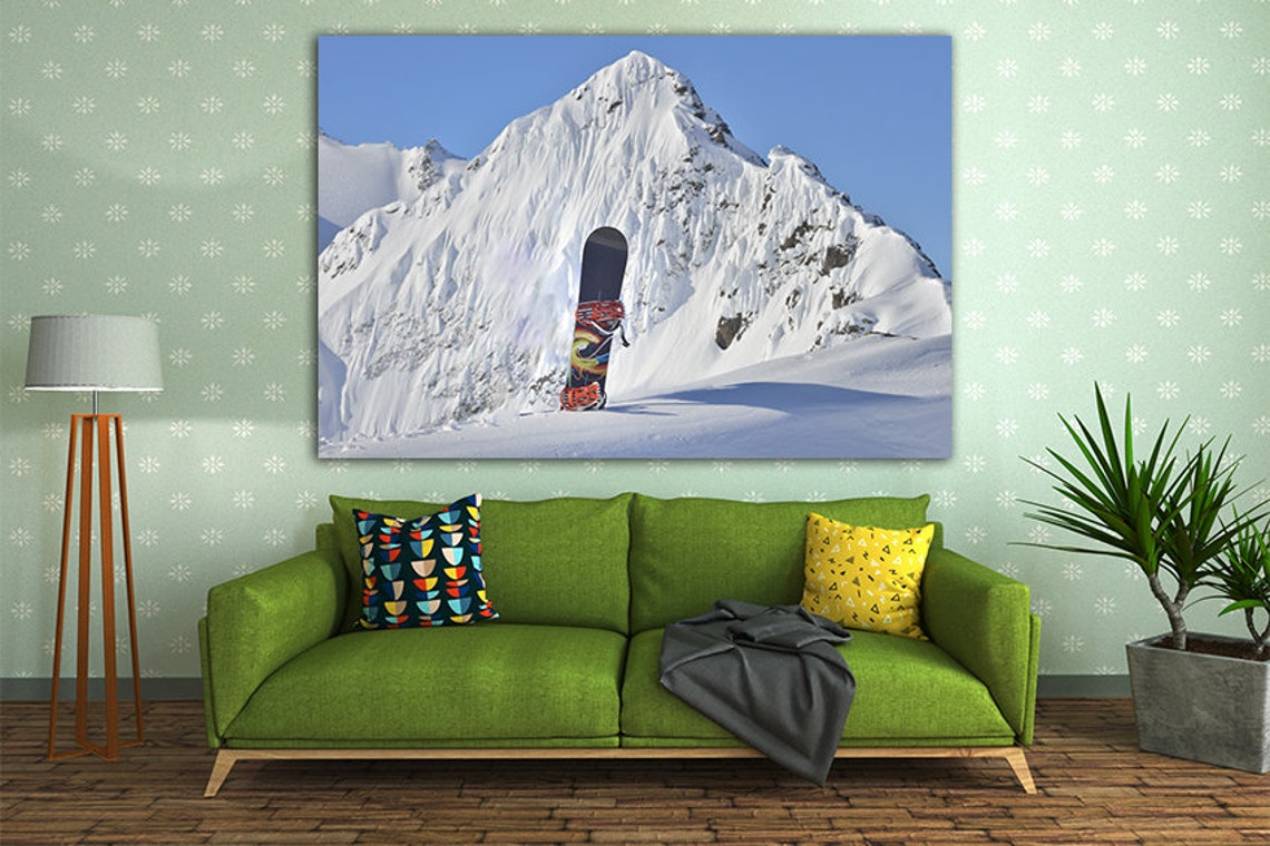 Snowboard Print Wall Art Canvas Sport Décor Snowboard Canvas - Etsy