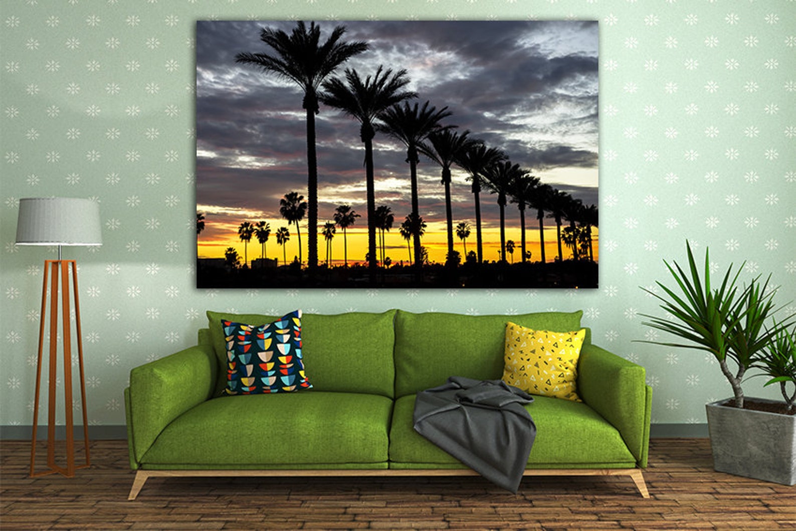 California print Large canvas set California wall art City | Etsy