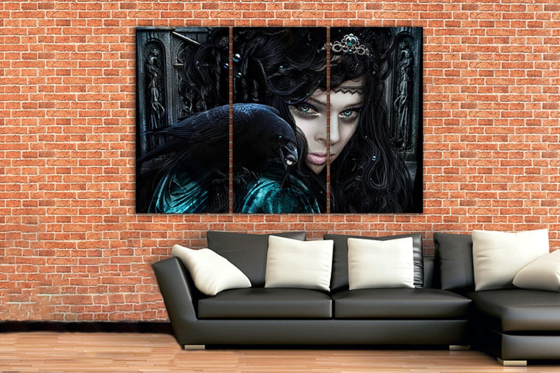 Vampire Print Vampire Canvas Gothic Vampire Gothic Art Print | Etsy