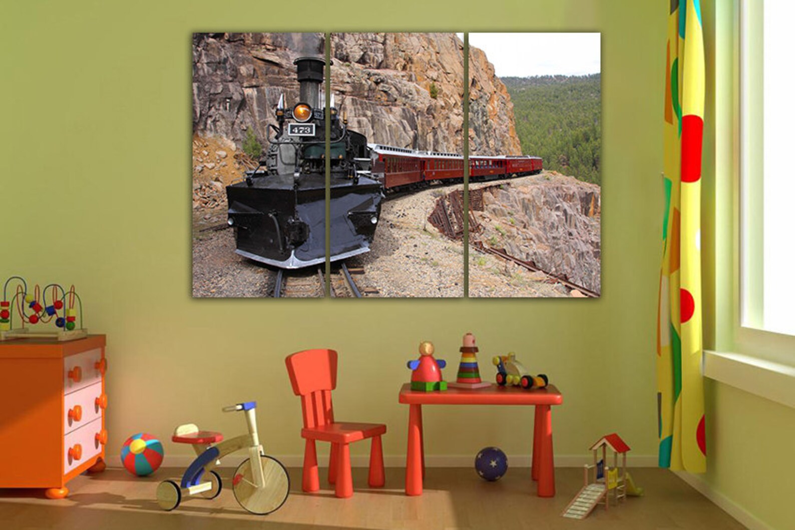 Panel Art Train Print Canvas Train Decor Mechanism Decor Train - Etsy