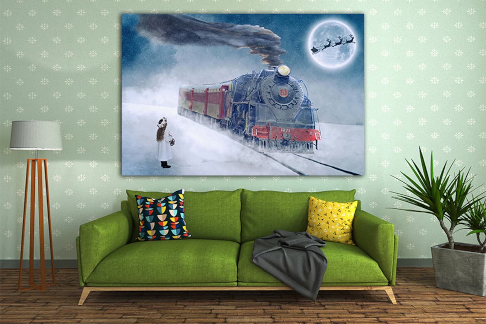 Multi Panel Wall Art Train Canvas Steam Train Decor Mechanism - Etsy