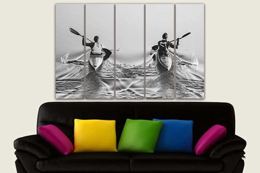 Rowing Wall Art Canvas Sport Décor Rowing Canvas Canoe Print - Etsy