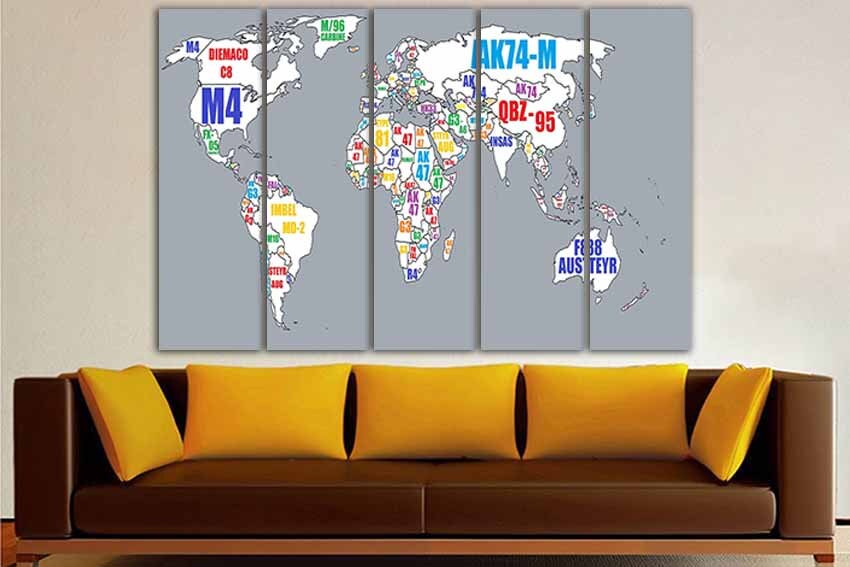 World Map Canvas Military Map Army Décor Military Map Print - Etsy
