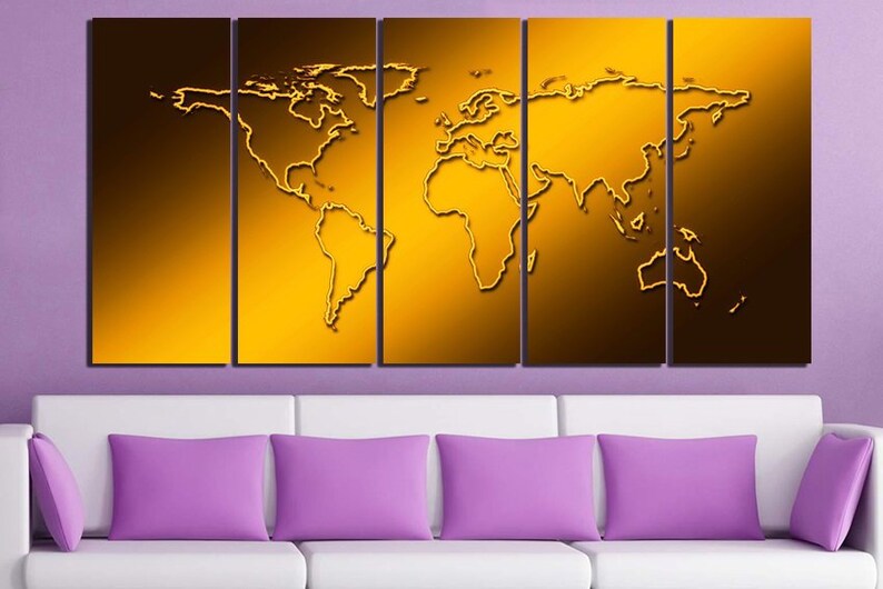 World Map Canvas Push Pin World Map World Map Canvas Set Map - Etsy