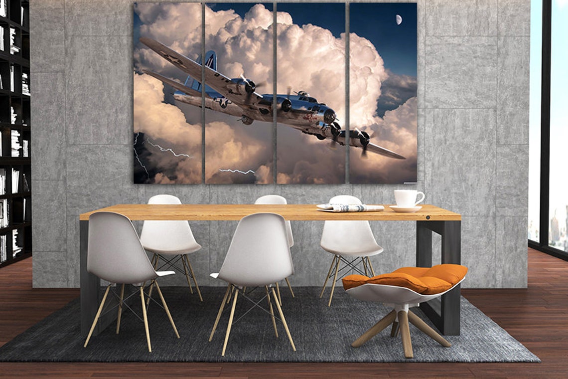 Panel Wall Art Aviation Print Aircraft Canvas Airplane Wall | Etsy