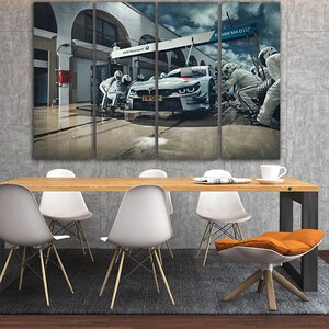 Multi Panel Canvas Car Wall Art Sport Car Decor Mechanism Print ...