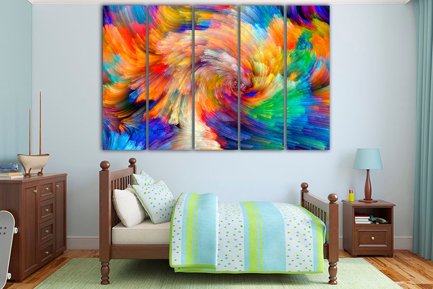 Abstraction canvas Wall art canvas Unique modern print | Etsy