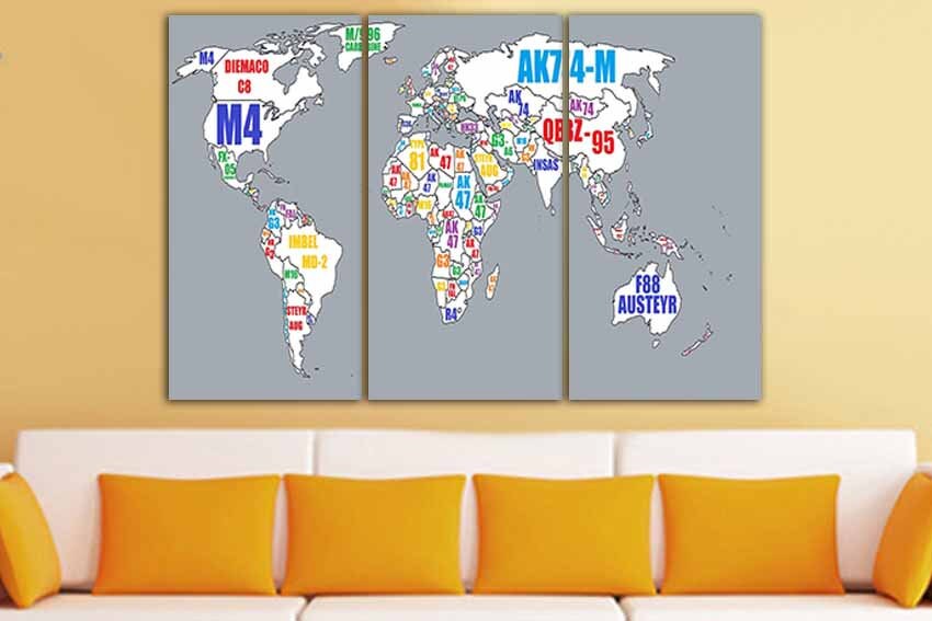 World Map Canvas Military Map Army Décor Military Map Print - Etsy