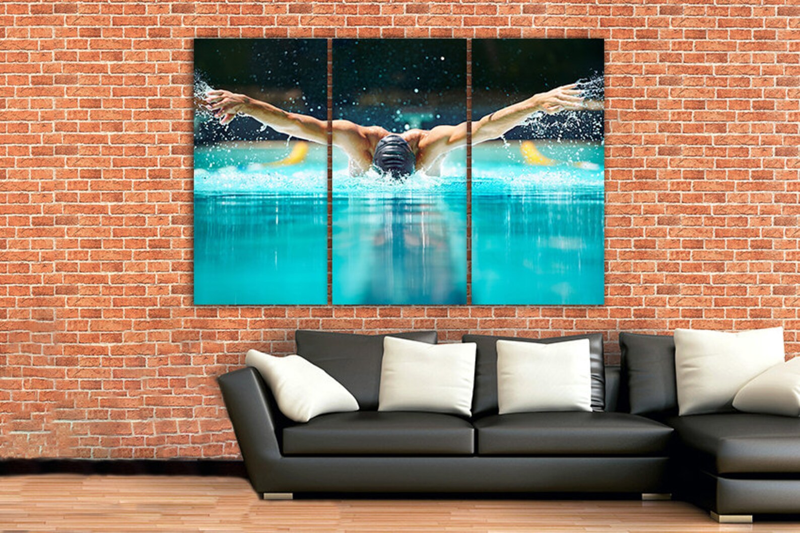 Swimming Canvas Swimming Print Sport Decor Swimmer Print - Etsy