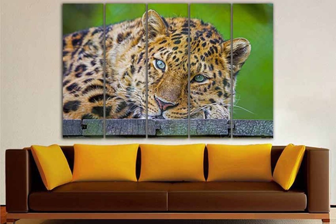 Leopard Print Leopard Canvas Leopard Decor Leopard Wall Art Animal ...