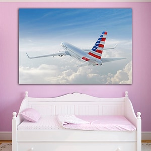 Large Canvas Art Aircraft Plane Canvas Mechanism Decor Aircraft Print ...