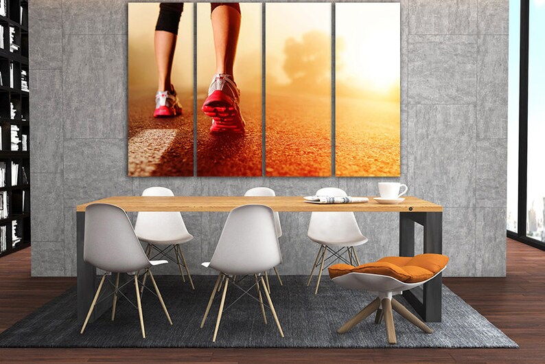 Running Canvas Set Sports Running Sports Decor Room Running - Etsy