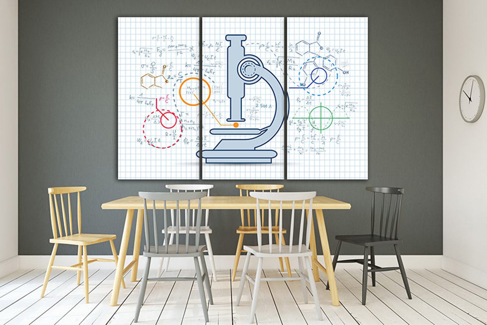 Microscope Canvas Science Wall Decor Biology Print Microscope - Etsy