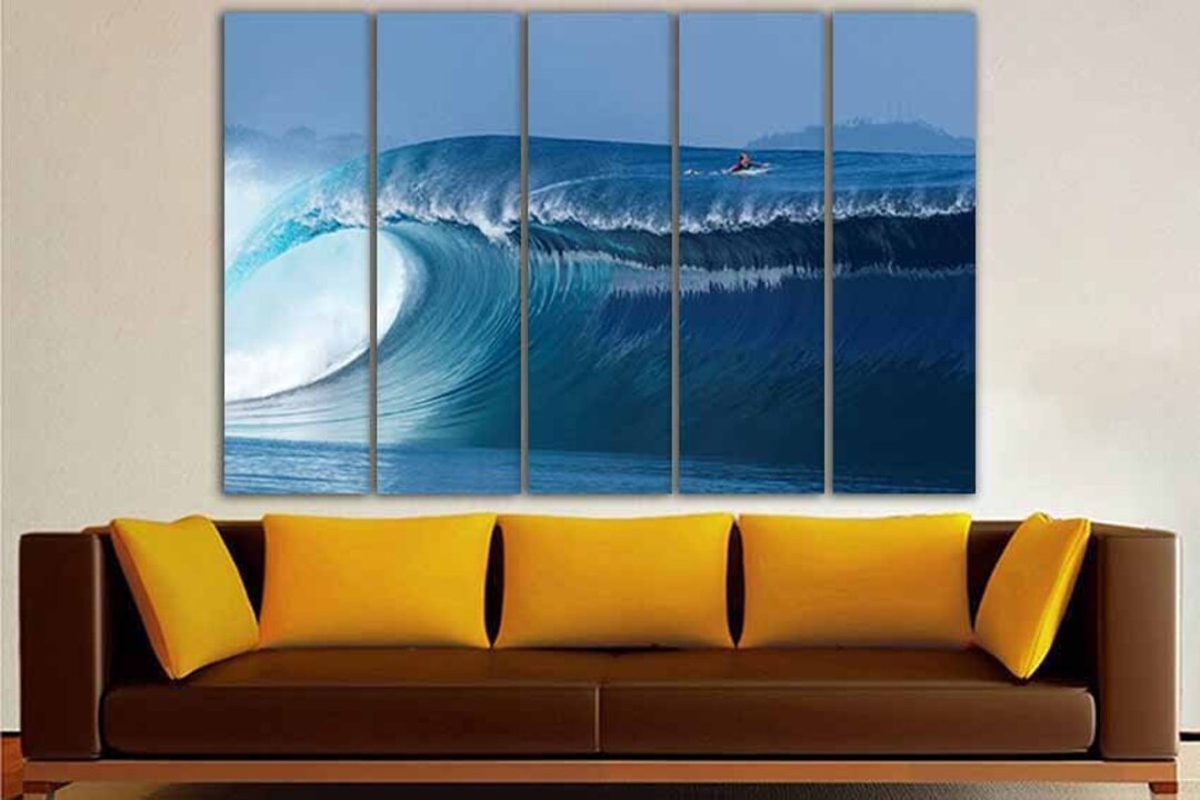 Surfing Canvas Set Surfboard Art Surfing Wall Décor Surf Art Wave Wall ...