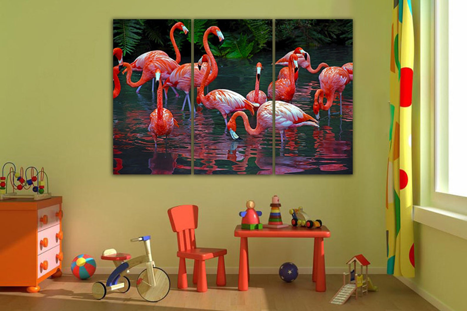 Flamingo Canvas Flamingo Poster Flamingos Photo Flamingo Print | Etsy