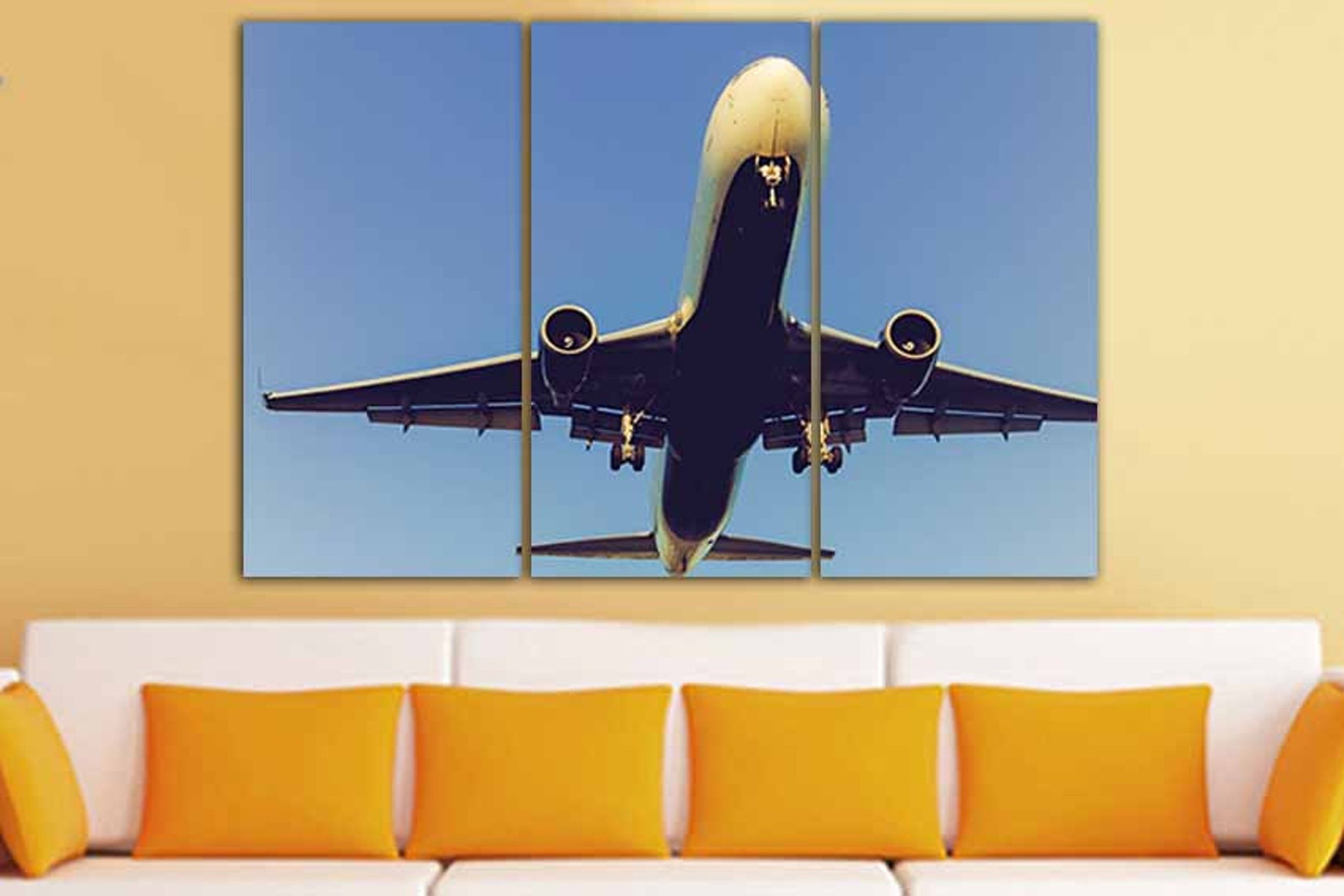 Panel Art Airplane Plane Canvas Art Aircraft Home Print | Etsy