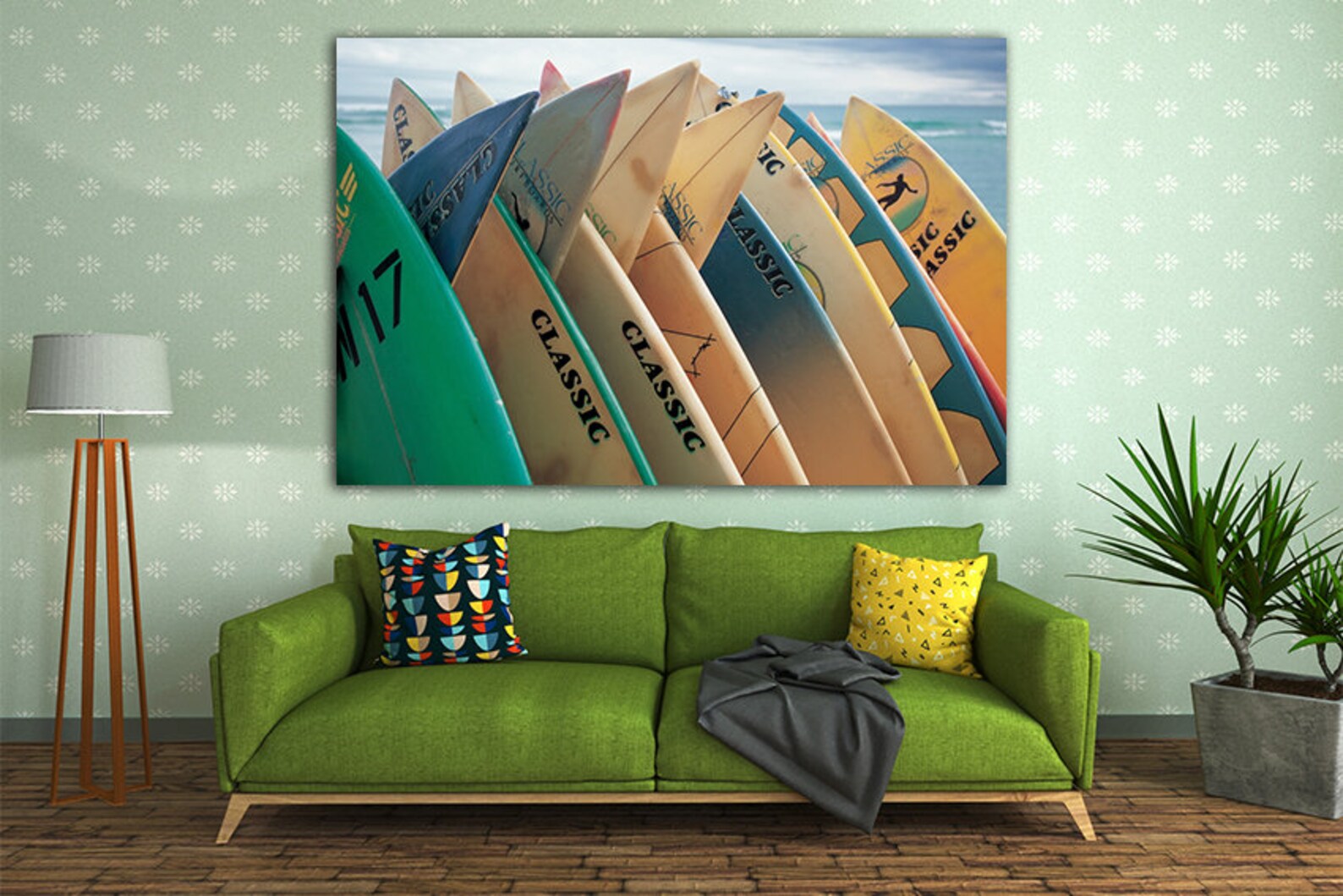 Surfboard Wall Art Canvas Surfing Decor Surfboard Wall Art - Etsy